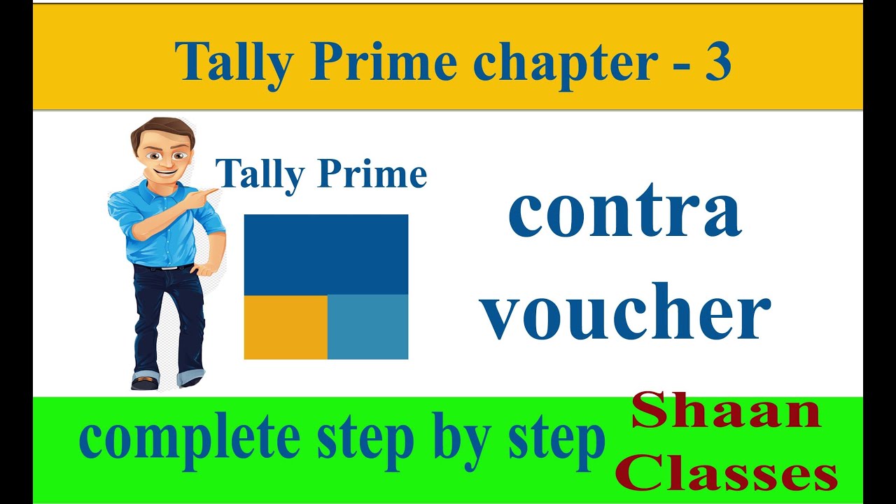 How to create contra voucher transaction - YouTube