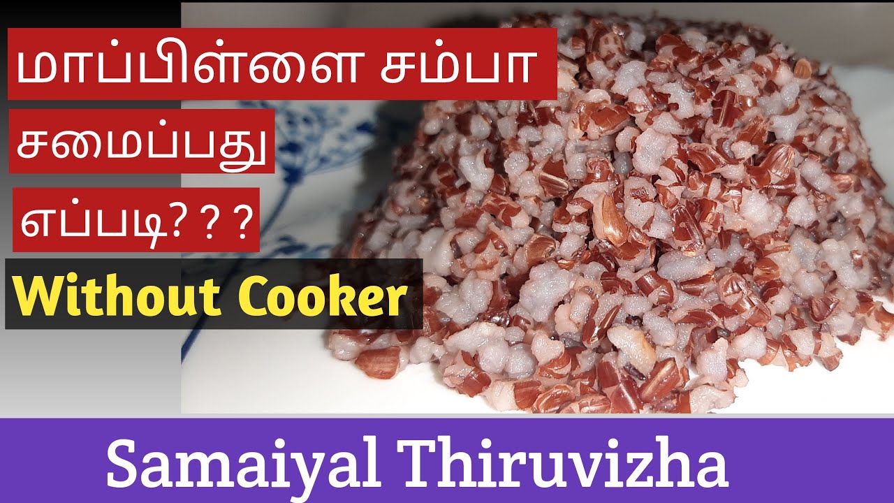 How to Cook Mappillai Samba Rice Recipe in Tamil|Mappilai Samba Rice ...