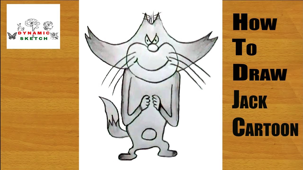 Jack Cartoon Drawing | How to draw Jack Cartoon Step by Step | Jack ...