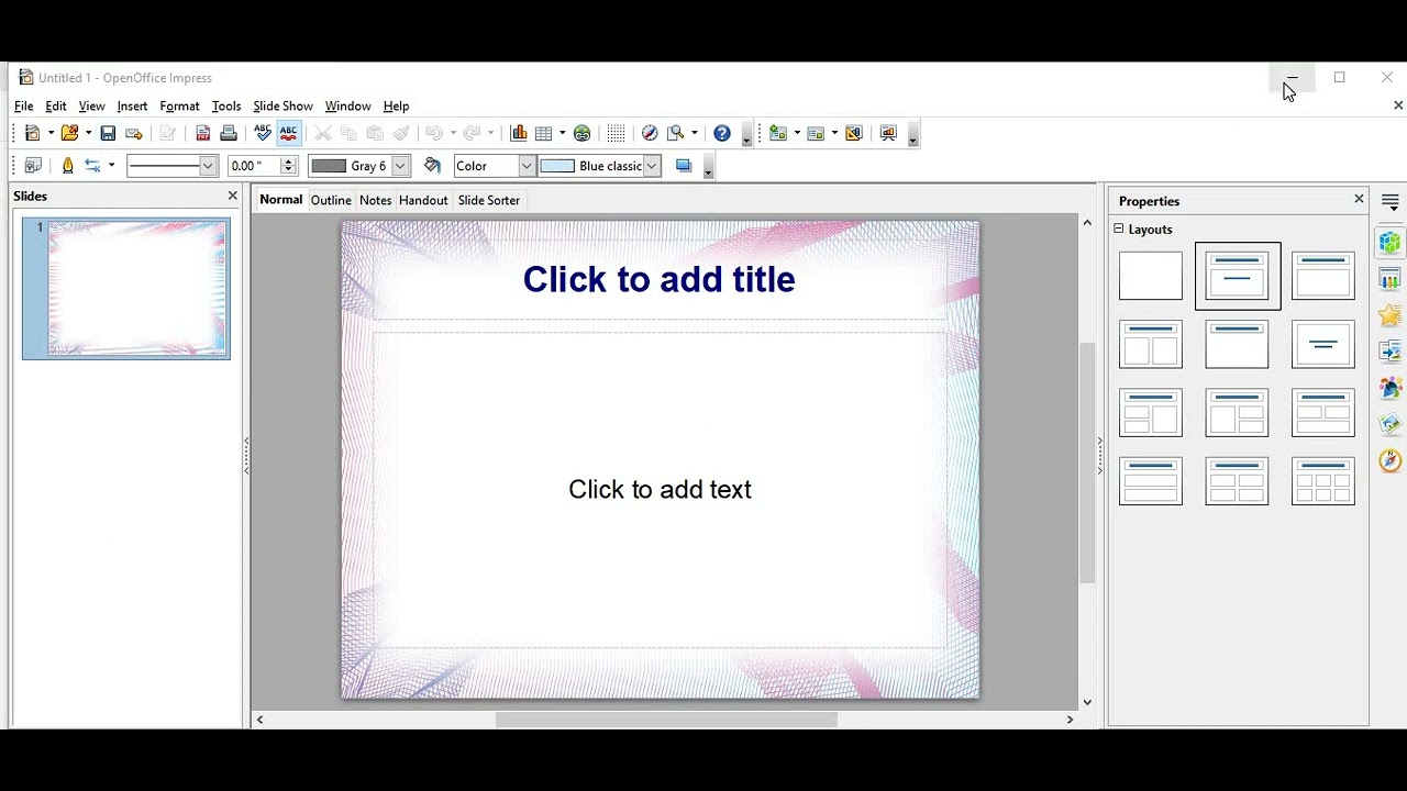 APACHE OPEN OFFICE PRESENTATION (POWERPOINT) PART1 - YouTube