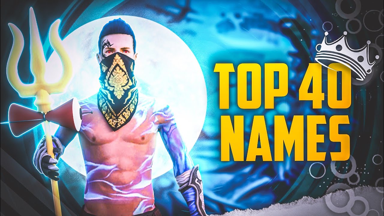 TOP 40 NAMES FOR FREE FIRE 🤩 | BEST NAMES FOR BOYS 🤩 - YouTube