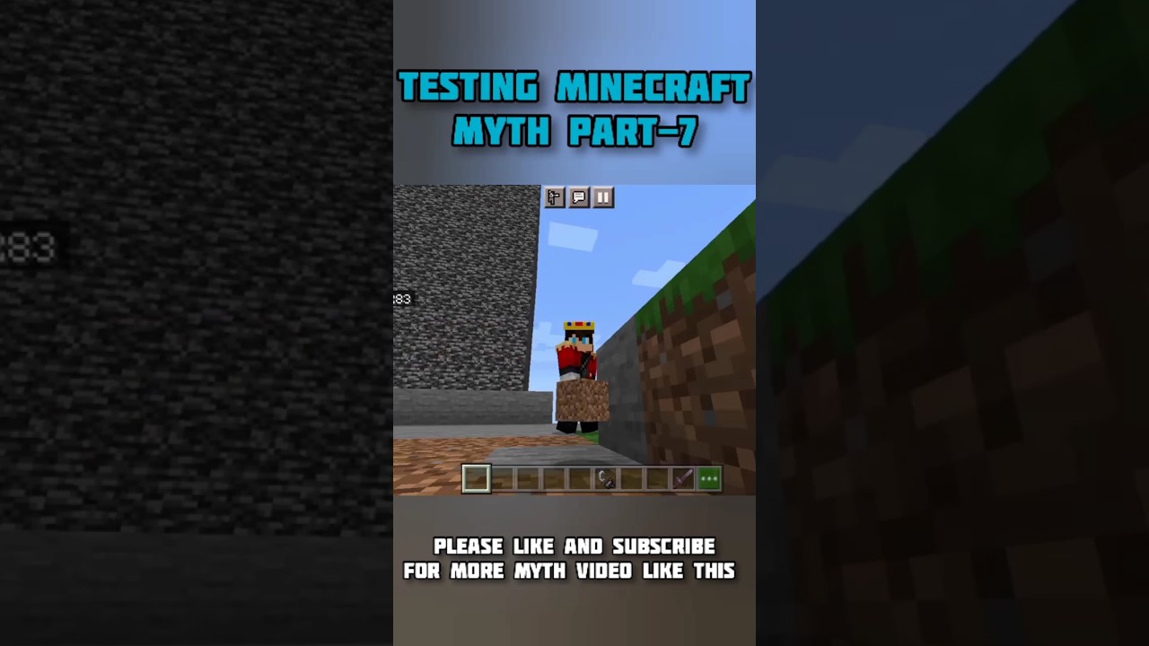Testing Minecraft Myth Part-7 | #minecraftshorts | #minecraftmyth - YouTube