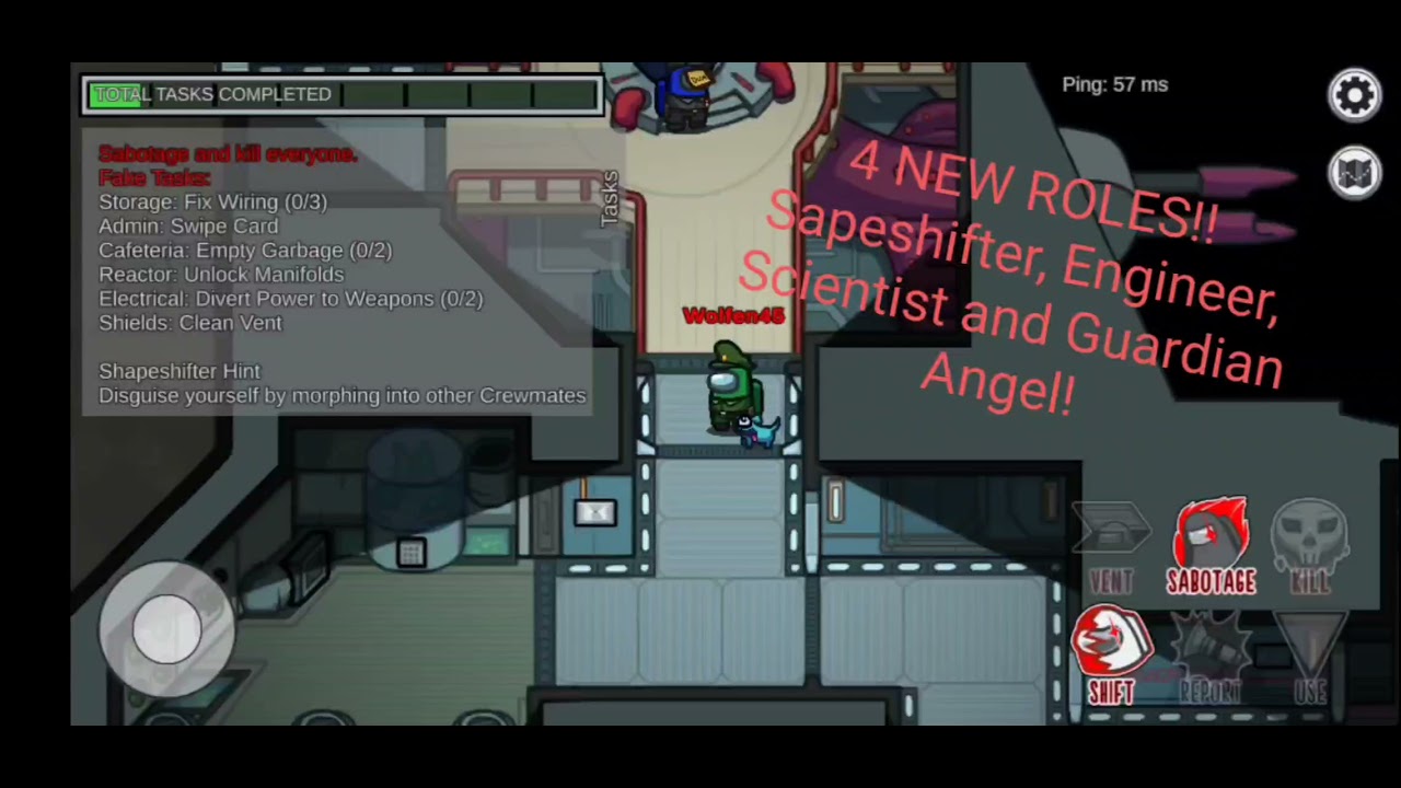NEW Among Us Update with ROLES!! (Shapeshifter Video) - YouTube