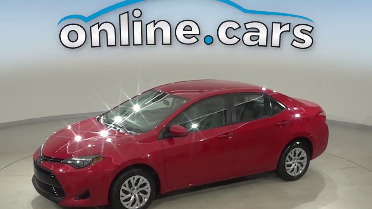 A17726TR Used 2019 Toyota Corolla LE FWD 4D Sedan Red Test Drive ...