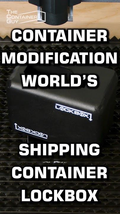 Shipping Container Lockbox Install #shorts #security #diy - YouTube