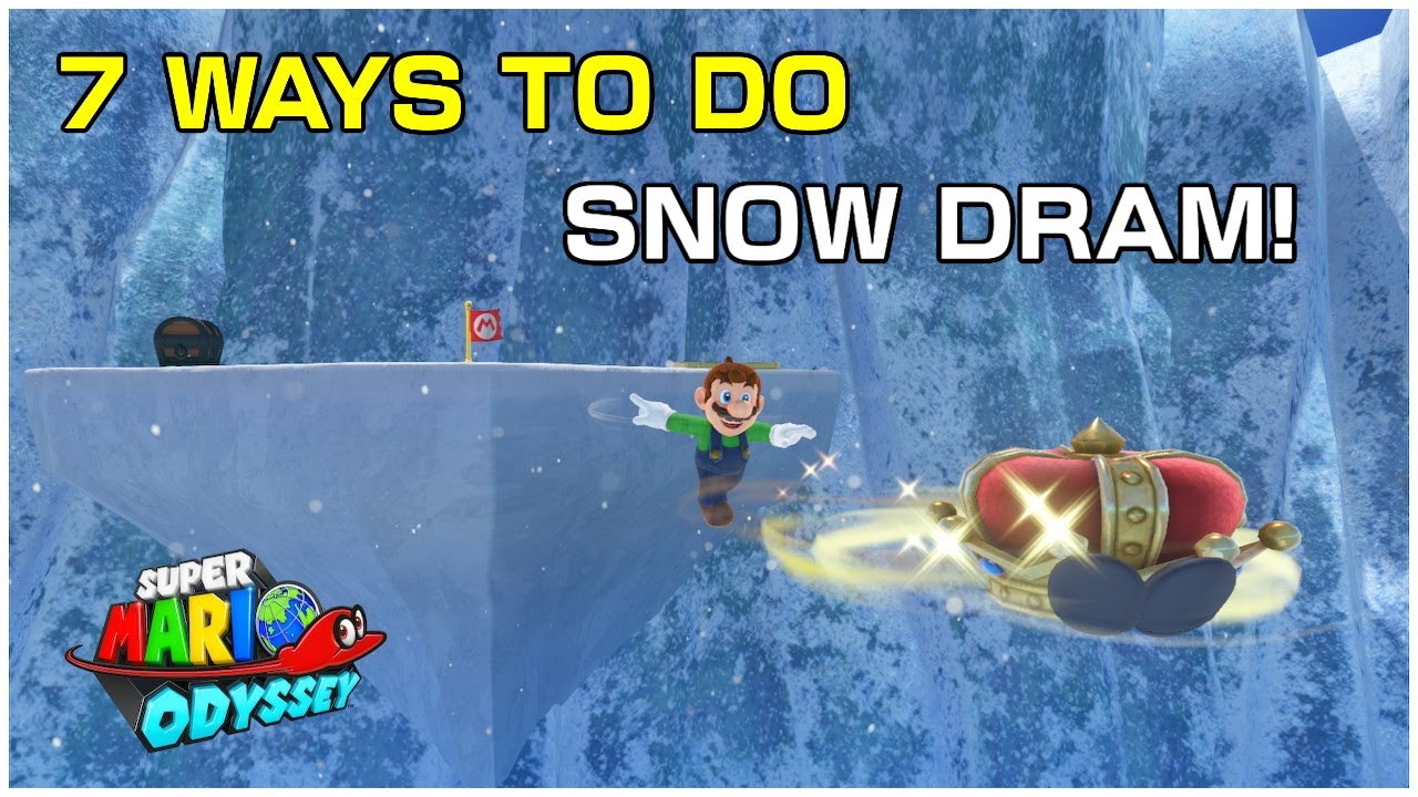 Super mario odyssey: 7 ways to do Snow Dram! - YouTube