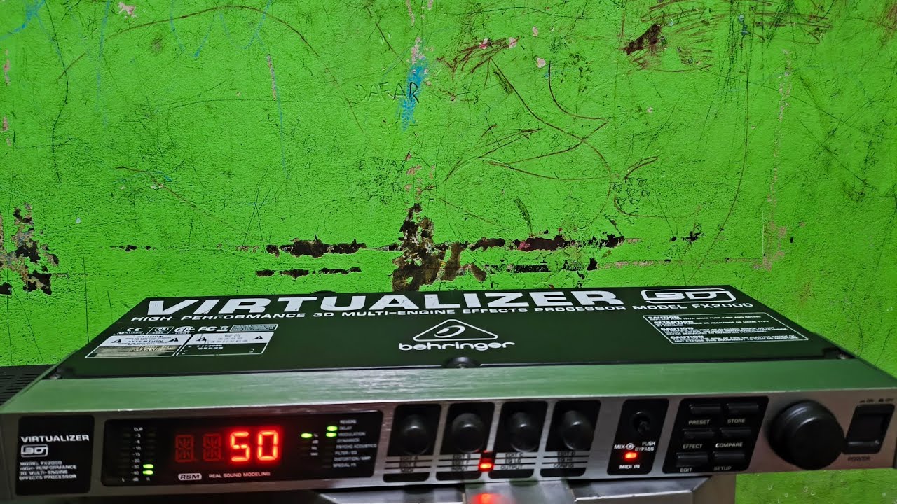 effects processor virtualizer behringer FX2000 - YouTube