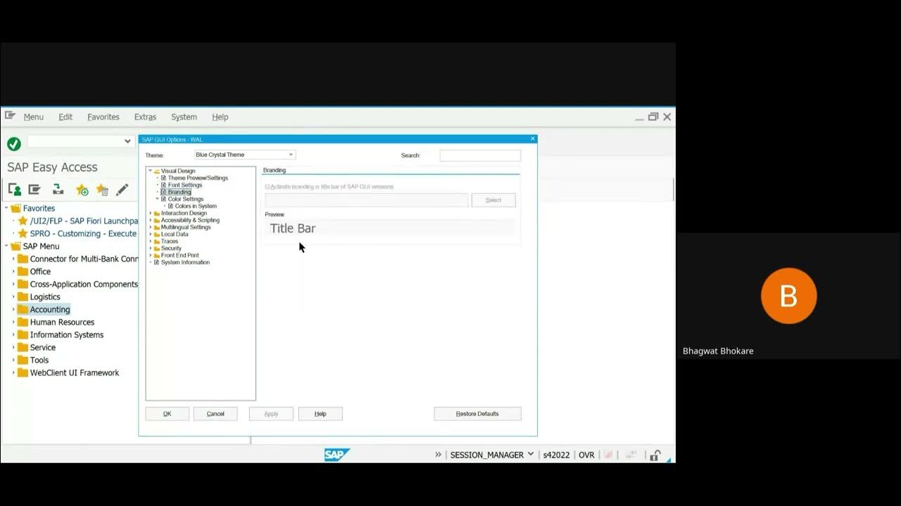 How to change font size in SAP ? | Bhagwat Bhokare - YouTube
