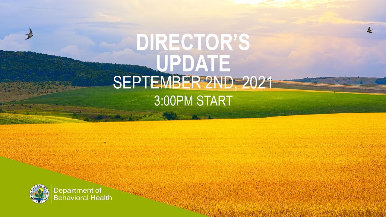Director's Update - September 2, 2021 - YouTube