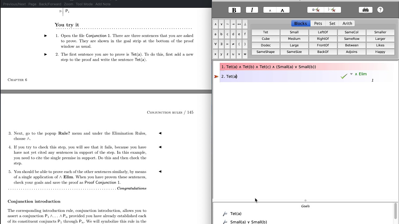 LPL You Try It 6.1a: Conjunction Elimination - YouTube