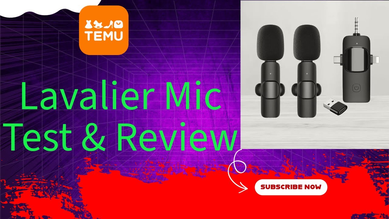 Temu Lavalier mic test and review (worth the price)😀🎙️ - YouTube