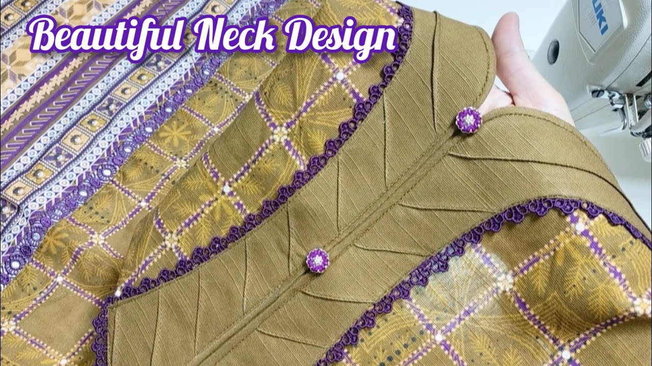 Unique and Beautiful 😍 Neck Design With Pintuck & Lace | New Pakistani ...