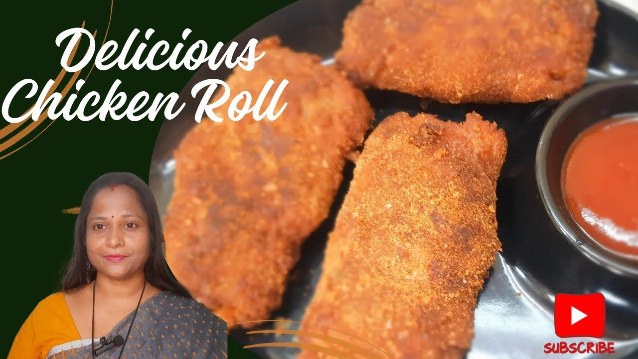 Crispy Bread chicken roll - a unique evening snacks recipe - YouTube