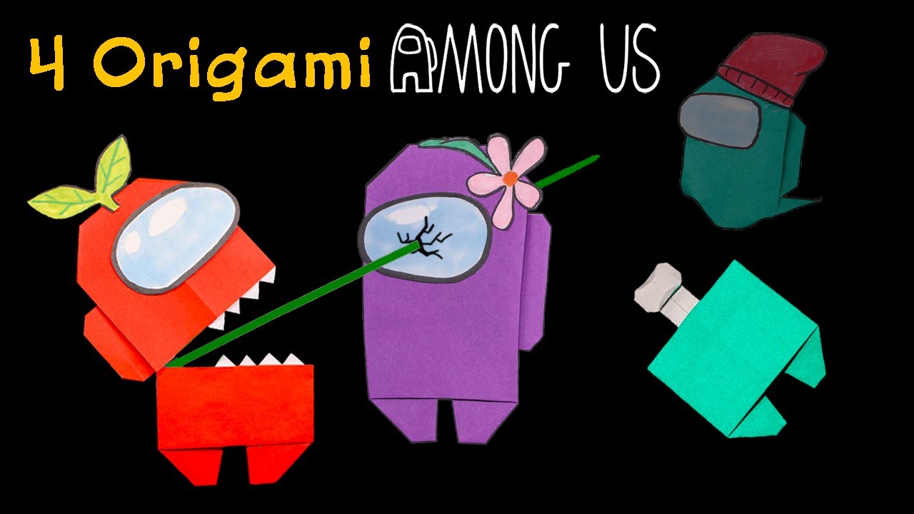 04 Easy origami among us Step by Step || Crewmate/Impostor/Ghost/Dead ...