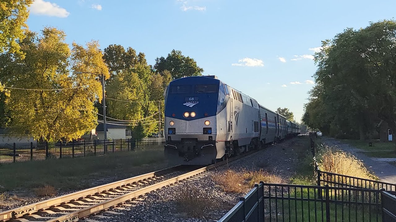 Amtrak 318 in Springfield, Illinois. - YouTube