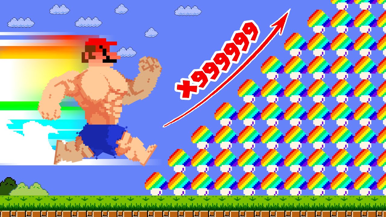 Can Mario Has Much 1-UPs Mushrooms and Mario Upgrade My Self ...