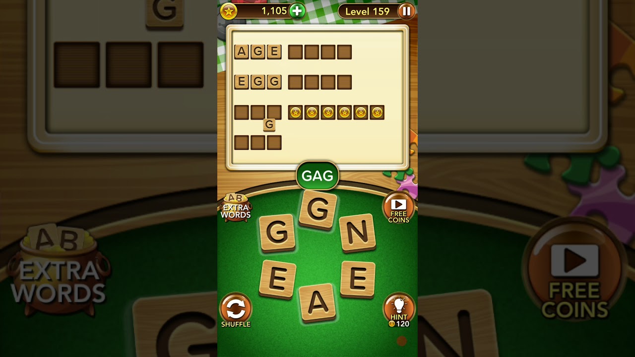 Word Addict Level 159 Answers with Bonus - YouTube