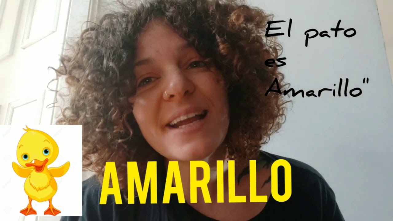 Spanish for children. Pato y pata. Color yellow - YouTube