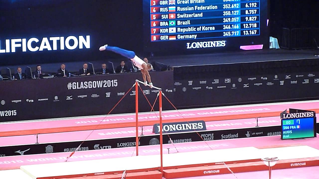 Augis Axel barre fixe FRA mondiaux Glasgow 2015 - YouTube