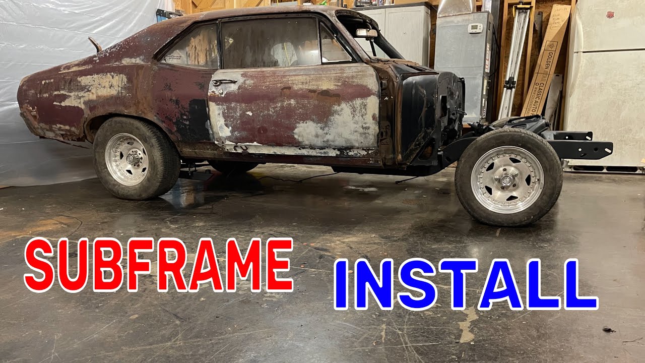 Budget Chevy Nova Subframe Install - YouTube