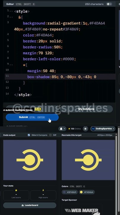 CSS Battle Solution | Connection | Target 230 - YouTube