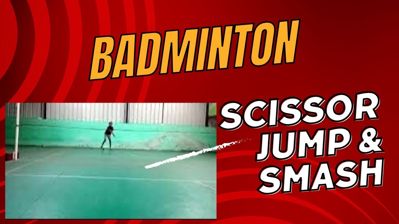 Badminton scissor jump and smash practice for kids - YouTube