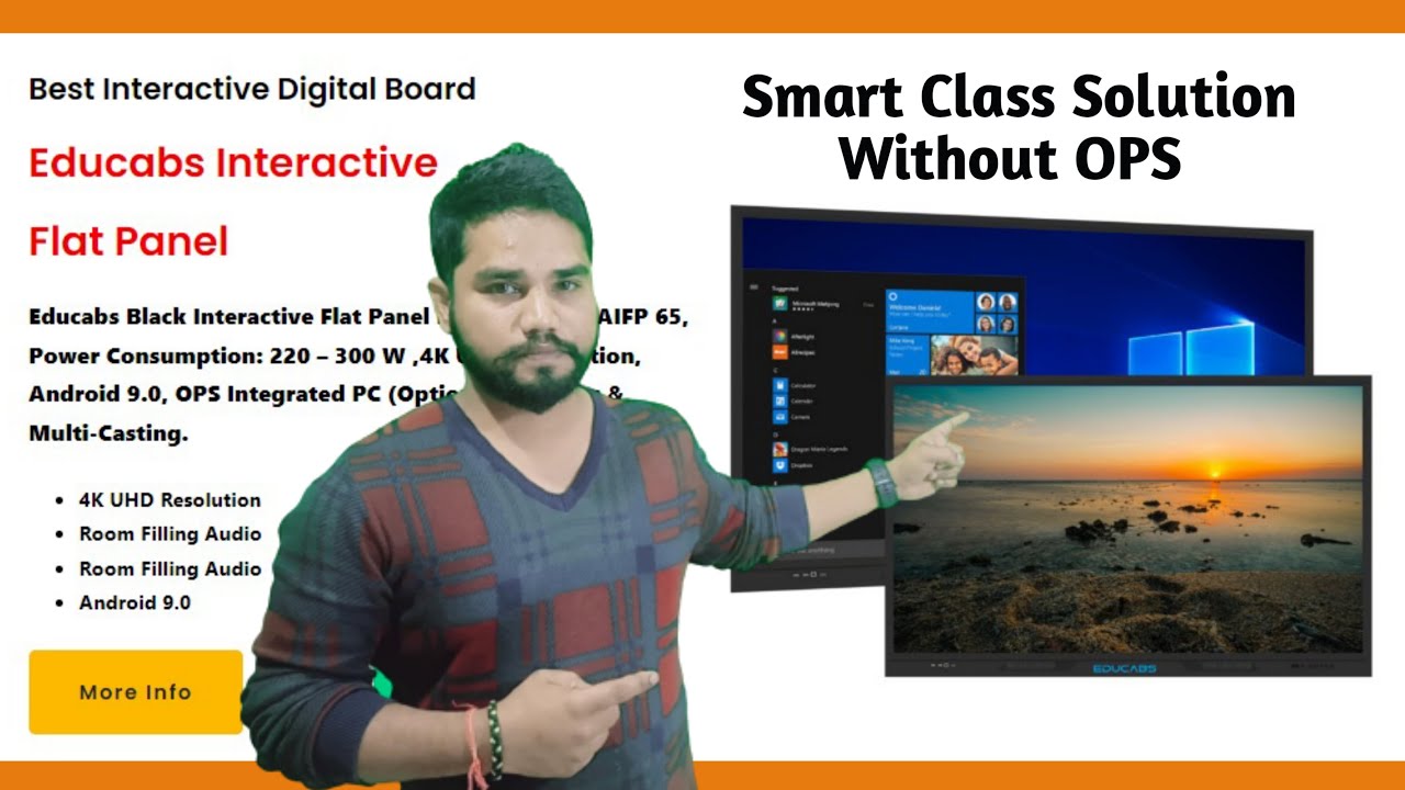 Ab OPS ki jarurat nhi| Interactive Flat Panel Without OPS| Smart ...
