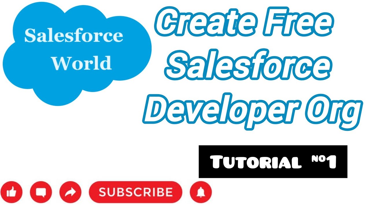 How To Create Salesforce Developer Org Create Free Salesforce Account Tutorial 1 Youtube