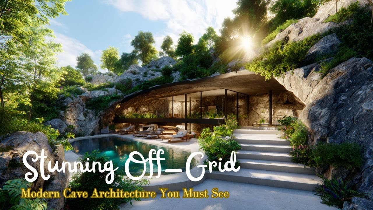Inside a Stunning Off Grid Underground Home Modern Cave Architecture ...