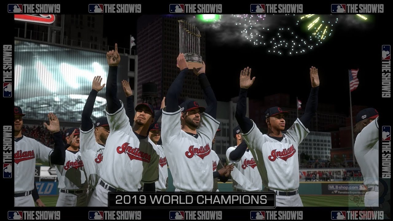 MLB The Show 19 - Cleveland Indians World Series Celebration - YouTube