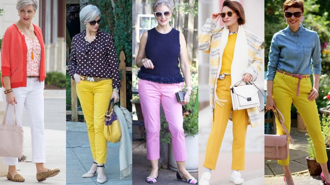 Stunning Yellow Color Block Three-Piece Formal Business Outfits for ...