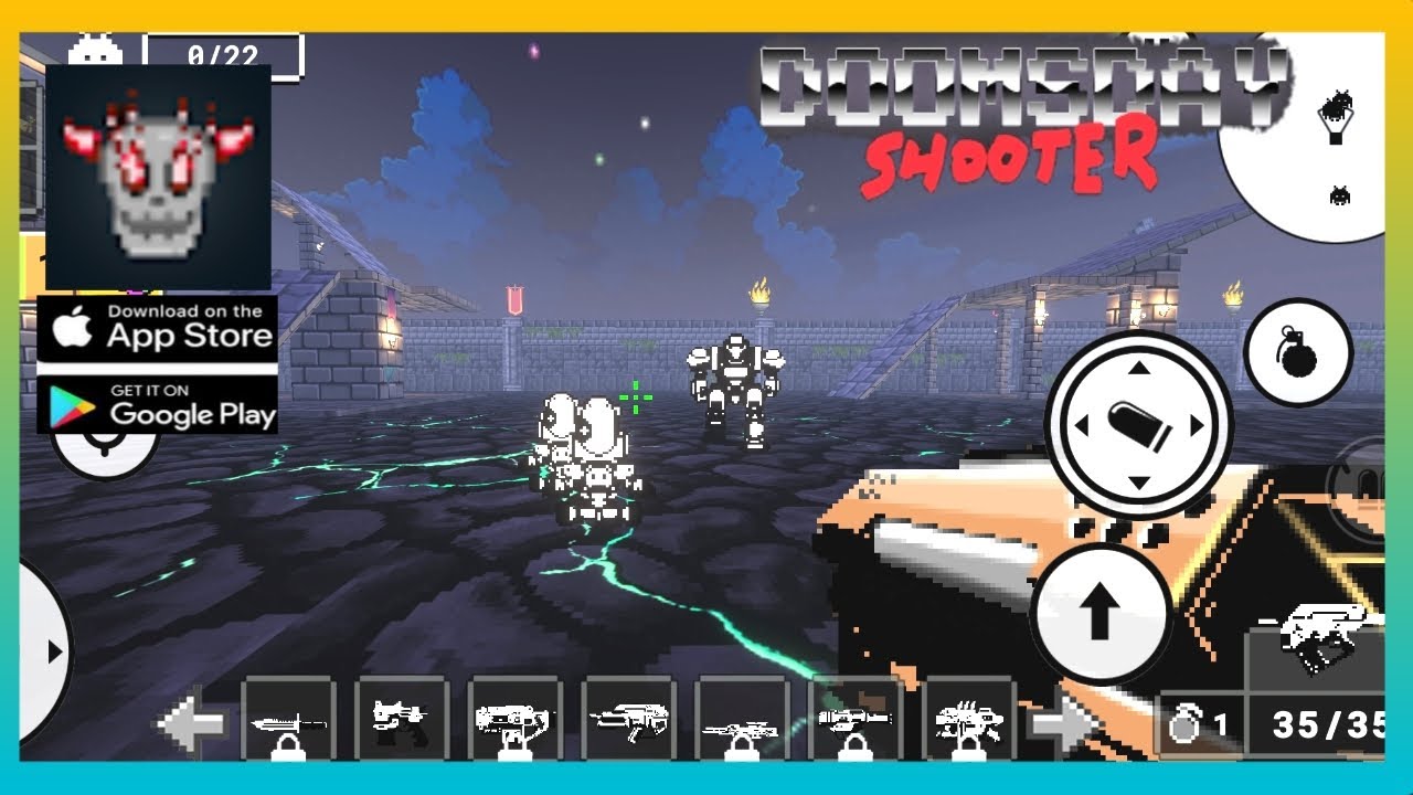 Doom pixel shooter 3d Walkthrough GamePlay Android, ISO - YouTube