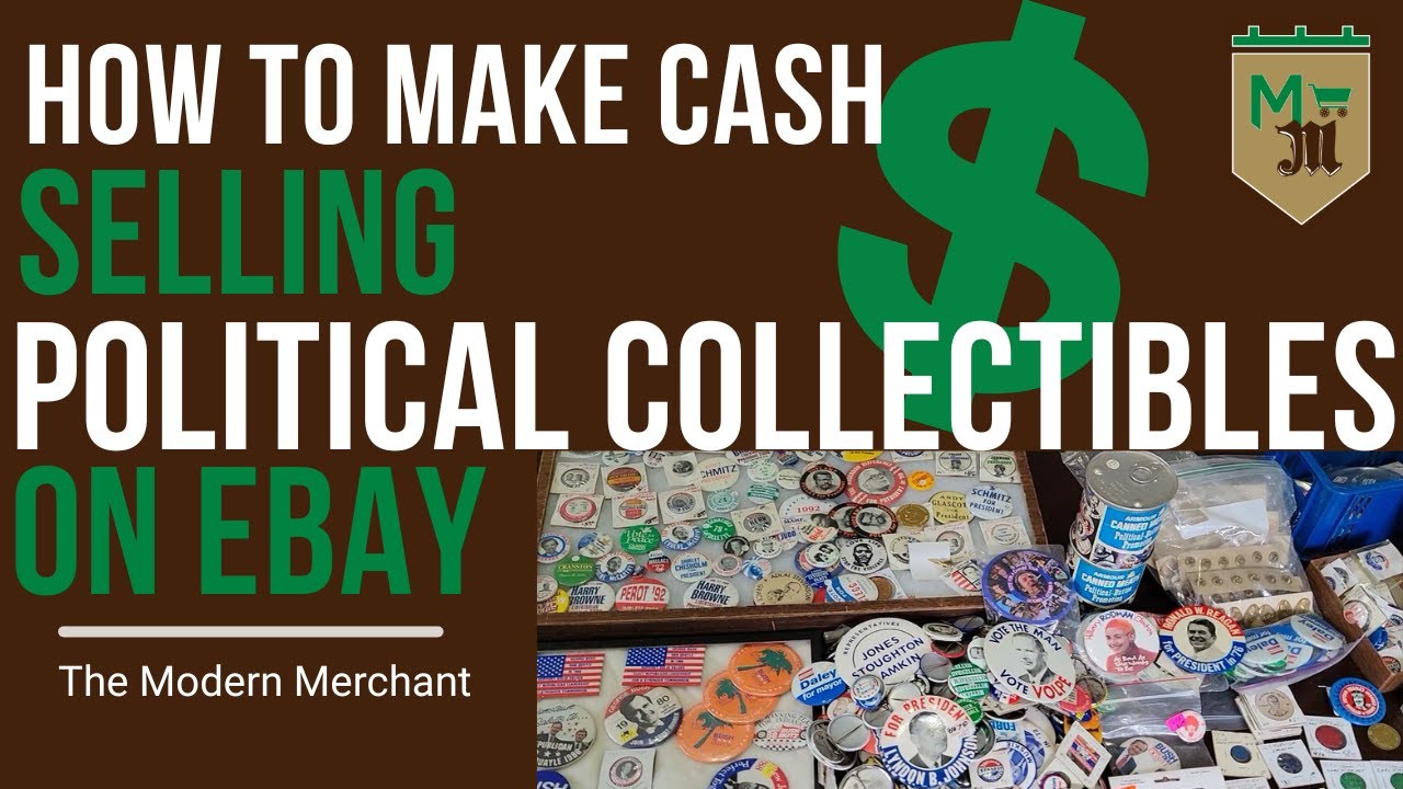 How to Sell Political Buttons, Pins and Collectibles on eBay - YouTube