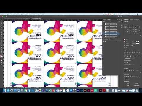 Indesign business cards imposition setup - YouTube