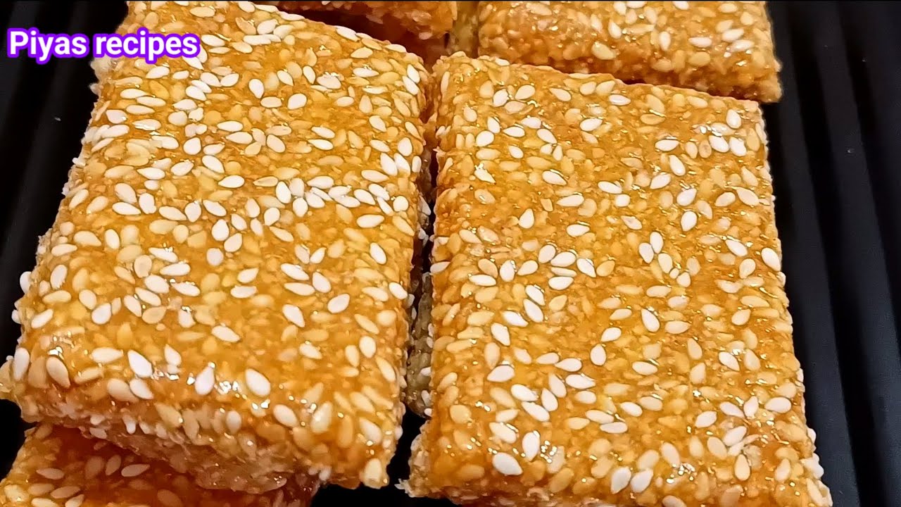 Till Chikki Recipe | Sesame Chikki Recipe | Yummy Til Ki Chikki | Til ki Gajak | Gajak recipe ...