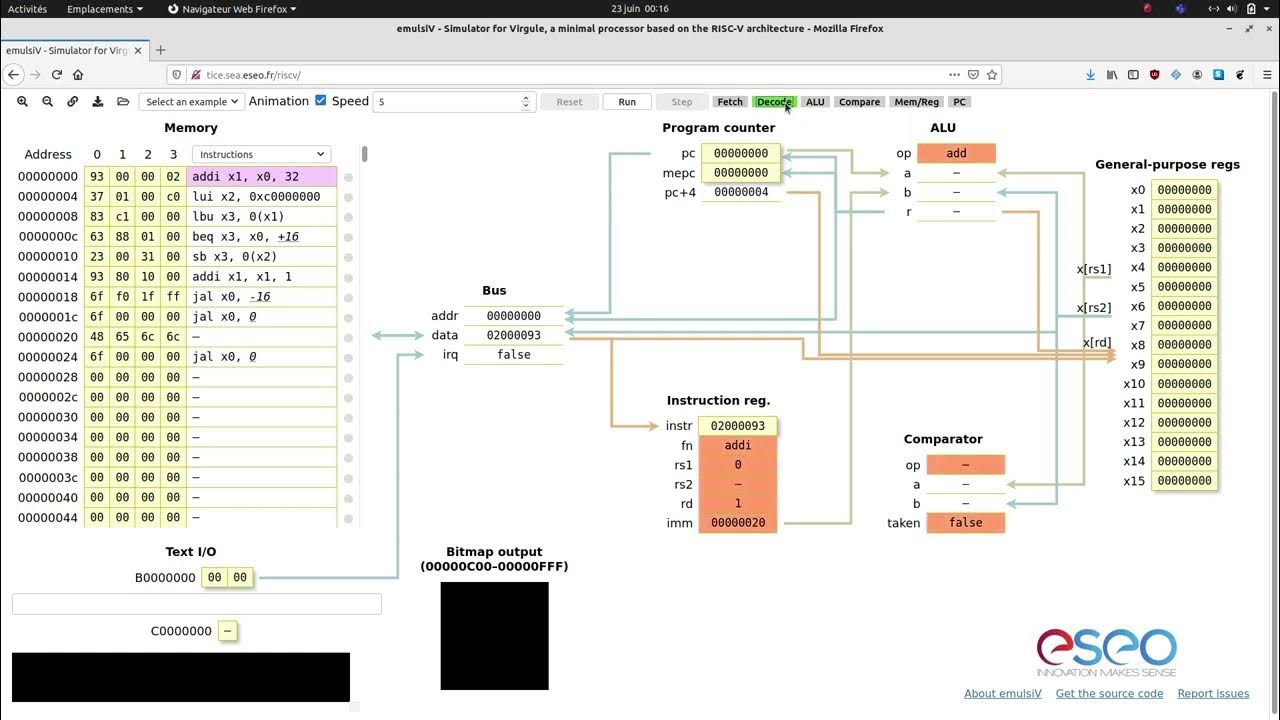 emulsiV: A visual simulator for teaching computer architecture using the RISC-V instruction set ...