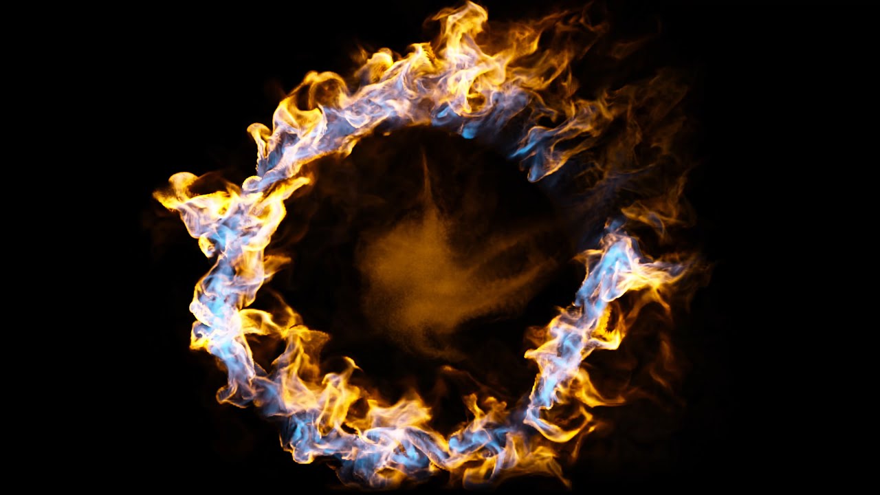 Burning Ring Of Fire Effect - Motion Background Video 4K - YouTube