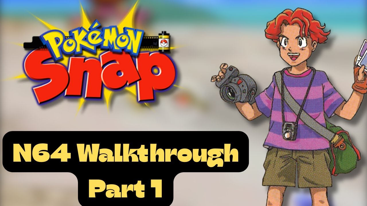 Pokemon Snap N64 Walkthrough - Part 1: Beach & Tunnel - YouTube