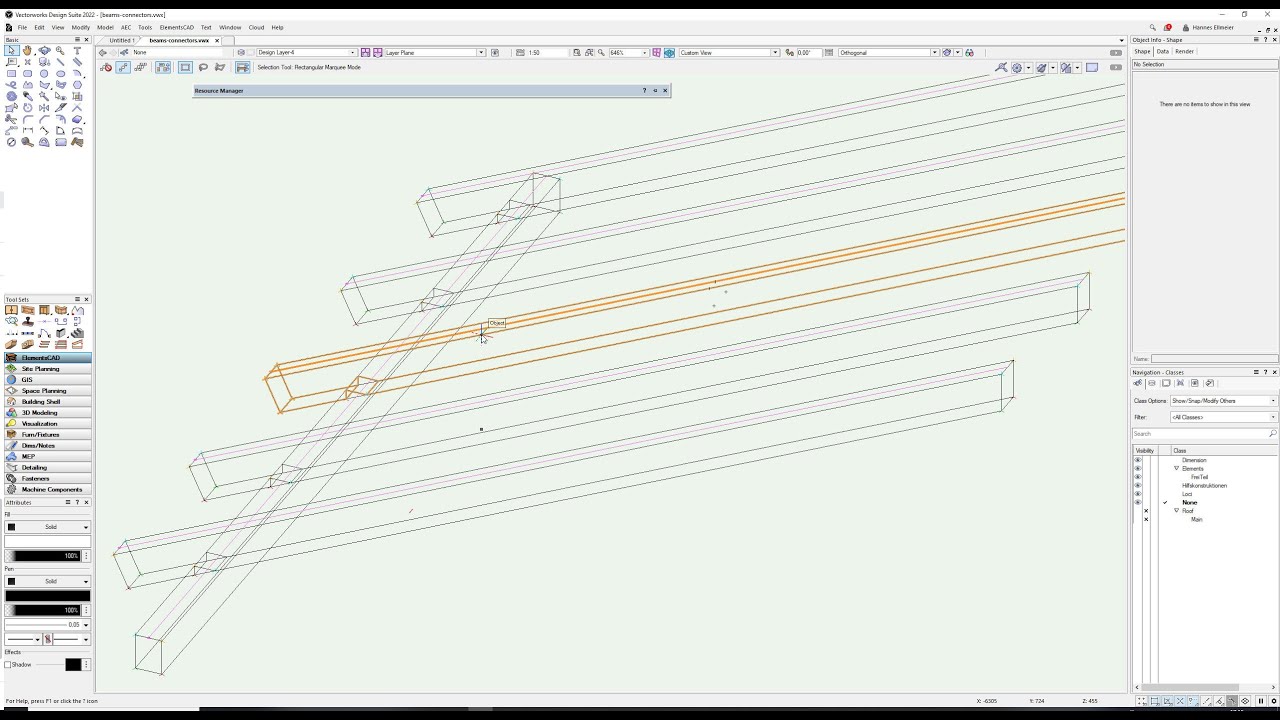 ElementsCAD for Vectorworks - examples with the new timber construction ...