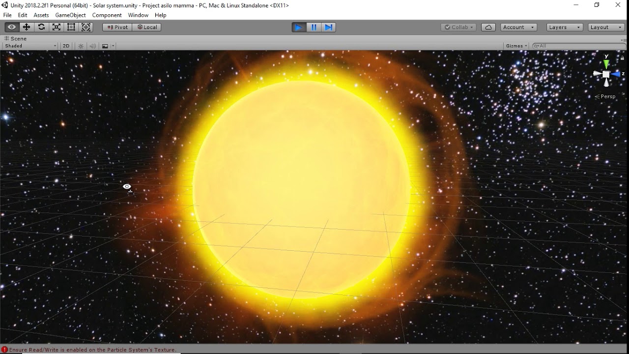 Particle system Sun Effect. - YouTube