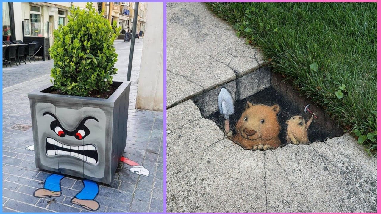 Funny Street art which make u funny - YouTube