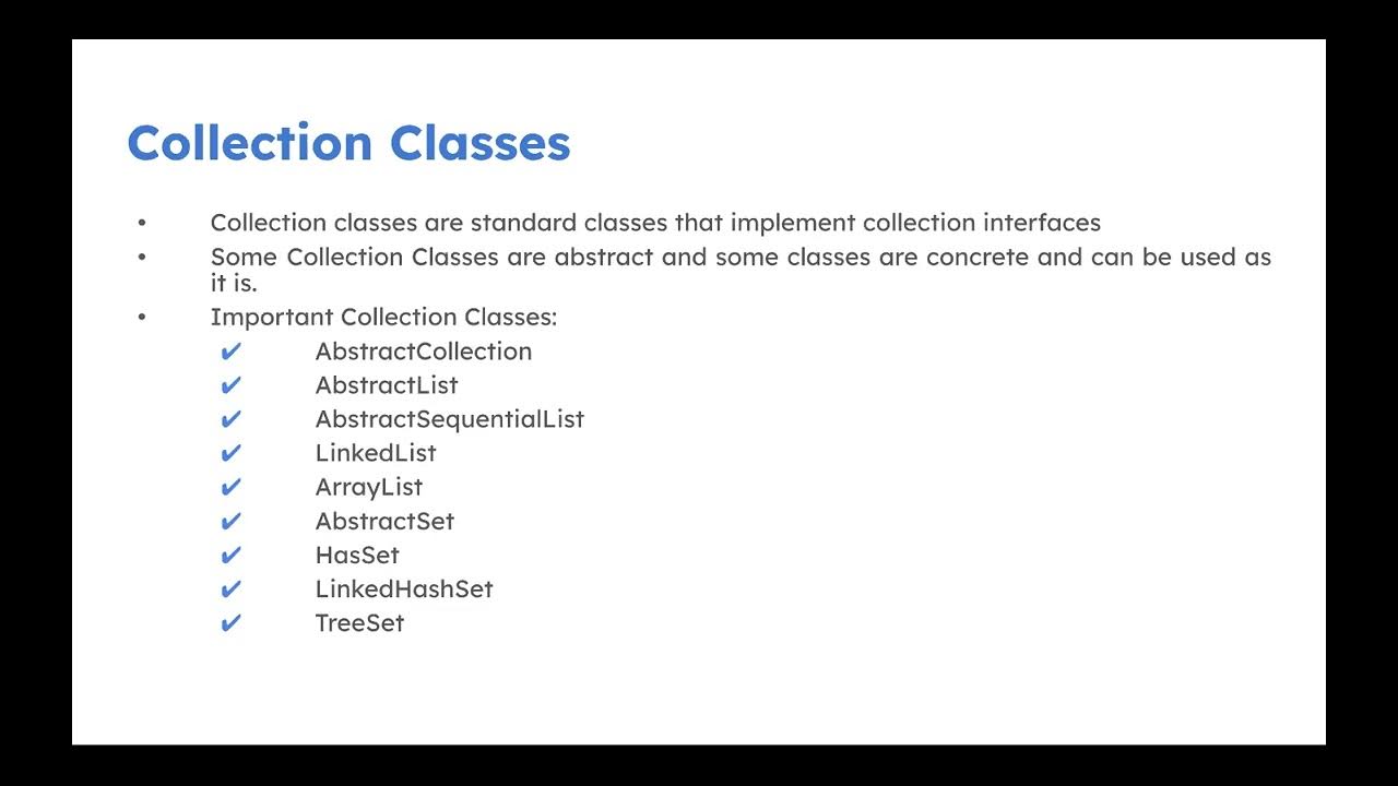 Java Collections Framework-1: Introduction and hierarchy - YouTube