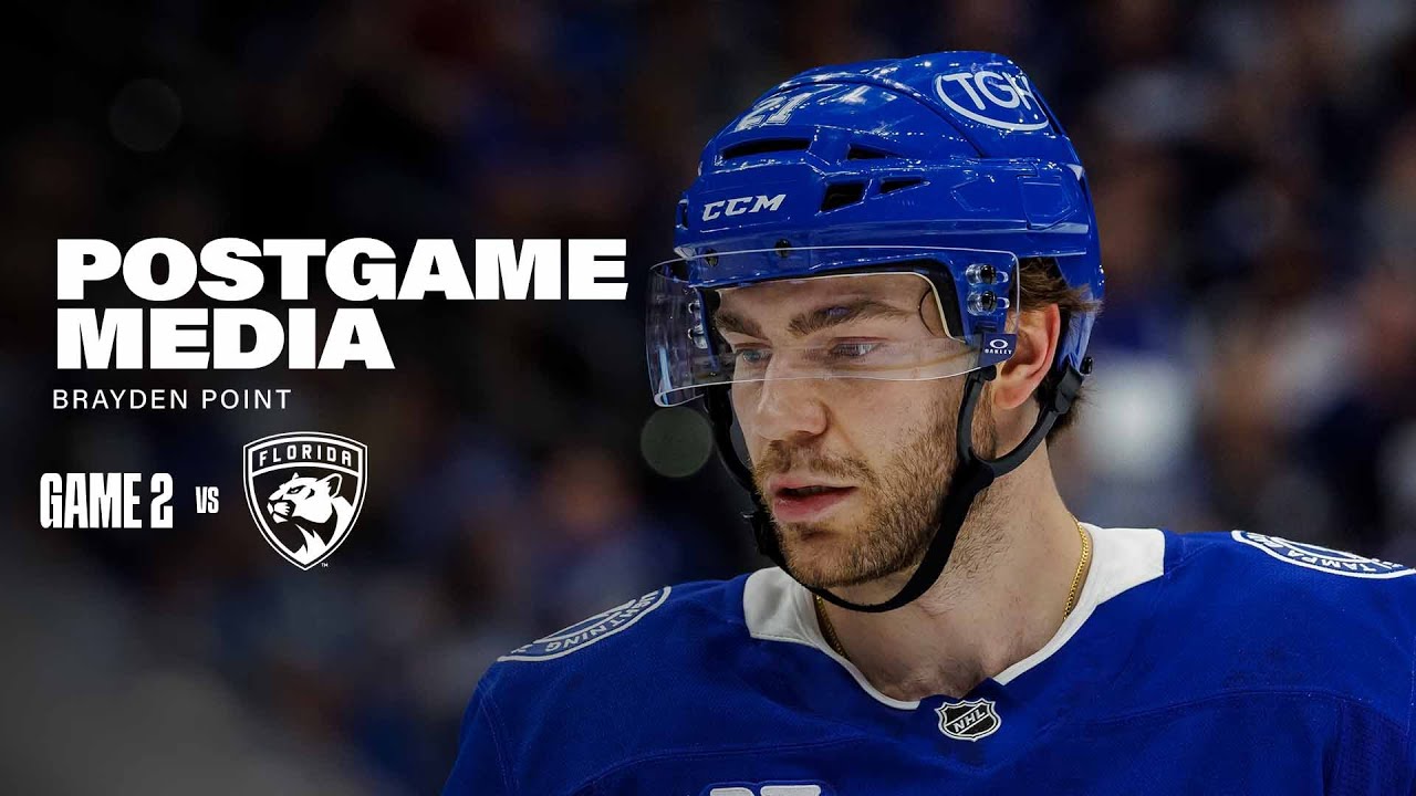 Brayden Point | Postgame Game 2 vs. Florida | 4.24.25 - YouTube