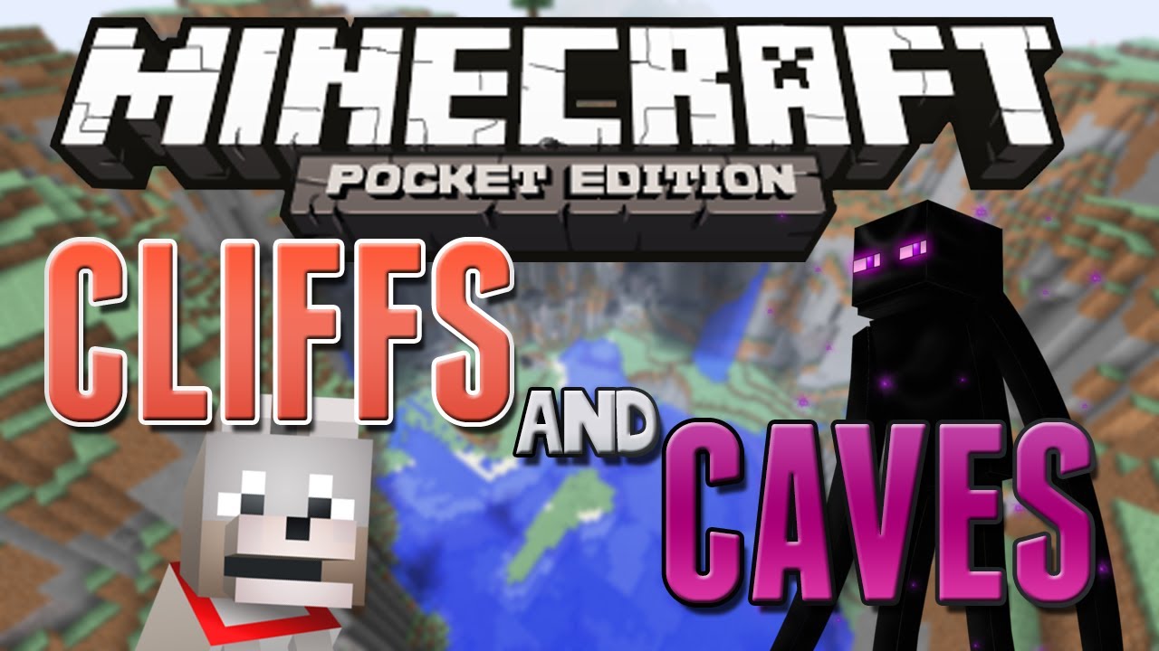 Cliffs, Caves, Hills, and Overhangs - Minecraft Pocket Edition Seed ...
