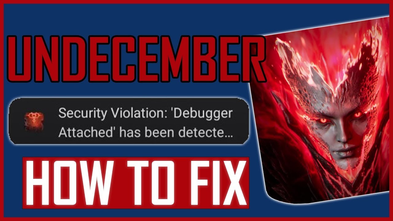 Fix: Undecember Mobile Security Violation Debugger Attached Error - YouTube