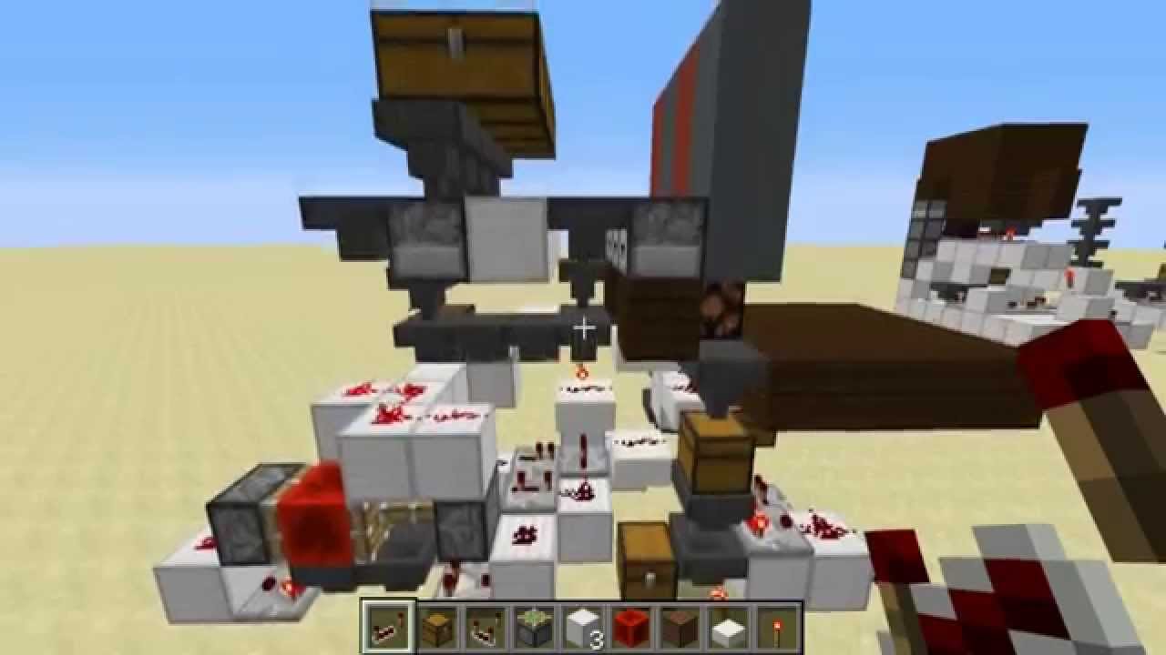 [Tutorial] Minecraft 1-to-1 Multi-item Multiplayer Shop (4 blocks wide ...