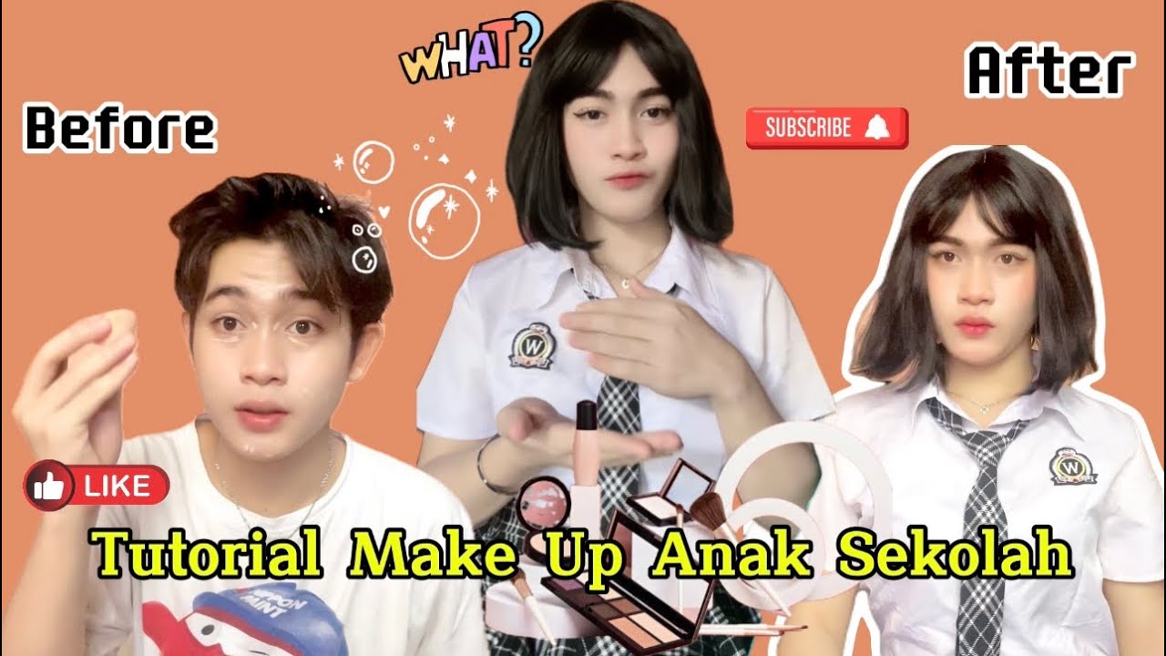Tutorial Make Up Anak Sekolah ala Lisa😌 ️ - YouTube