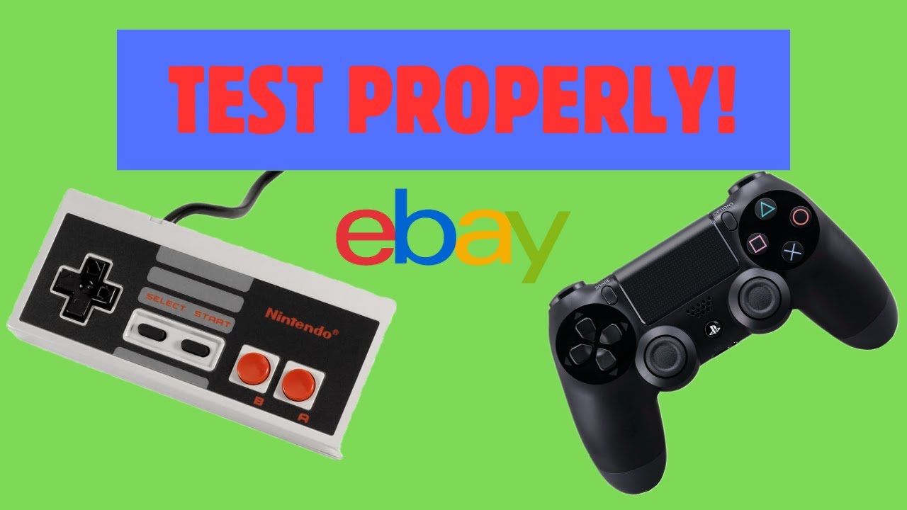 How To Test Video Game Controllers to Resell On Ebay or Amazon - YouTube