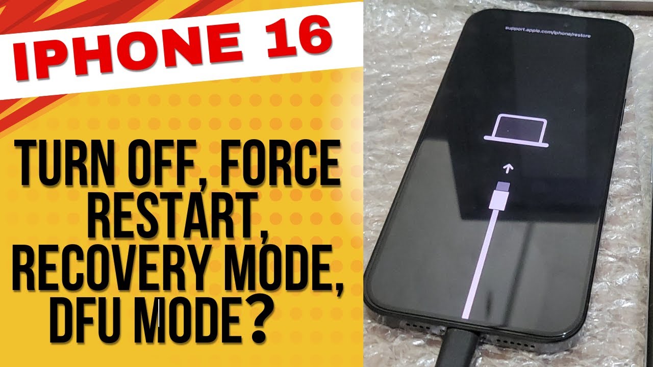 iPhone 16/16 Plus/16 Pro/16 Pro Max How to Turn Off, Force Restart ...