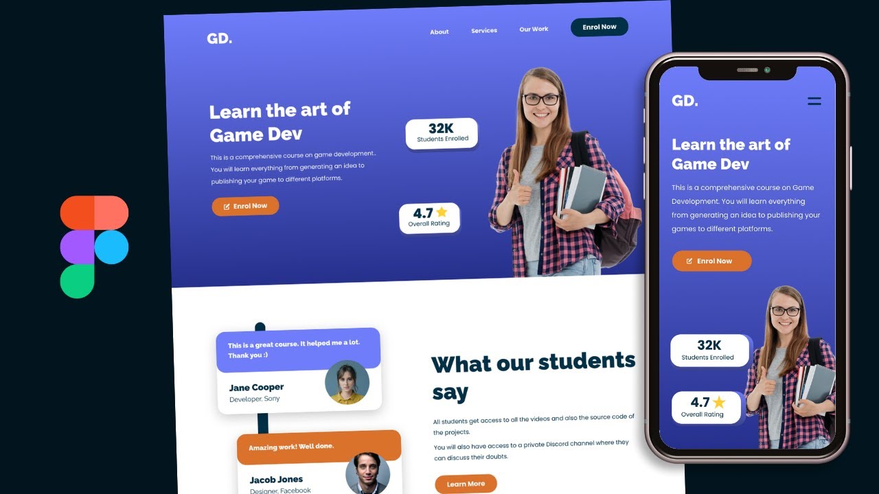 [FULL VIDEO] Design A Responsive Homepage with Figma In Under 2 Hours ...